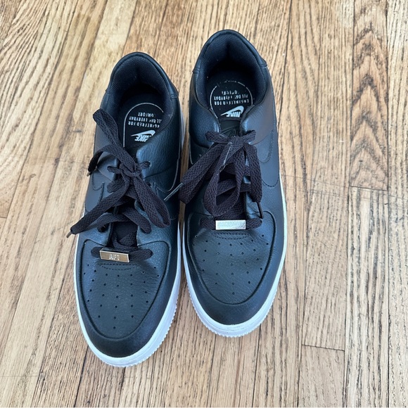 Nike | Shoes | Nike Air Force Af1 Black Platform Sneakers | Poshmark